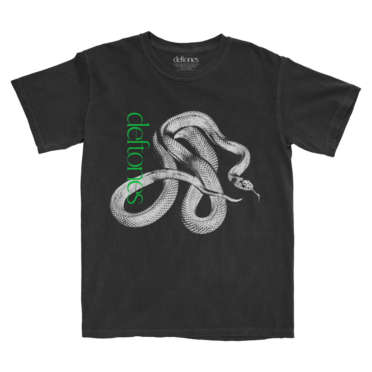 deftones logo snake tee